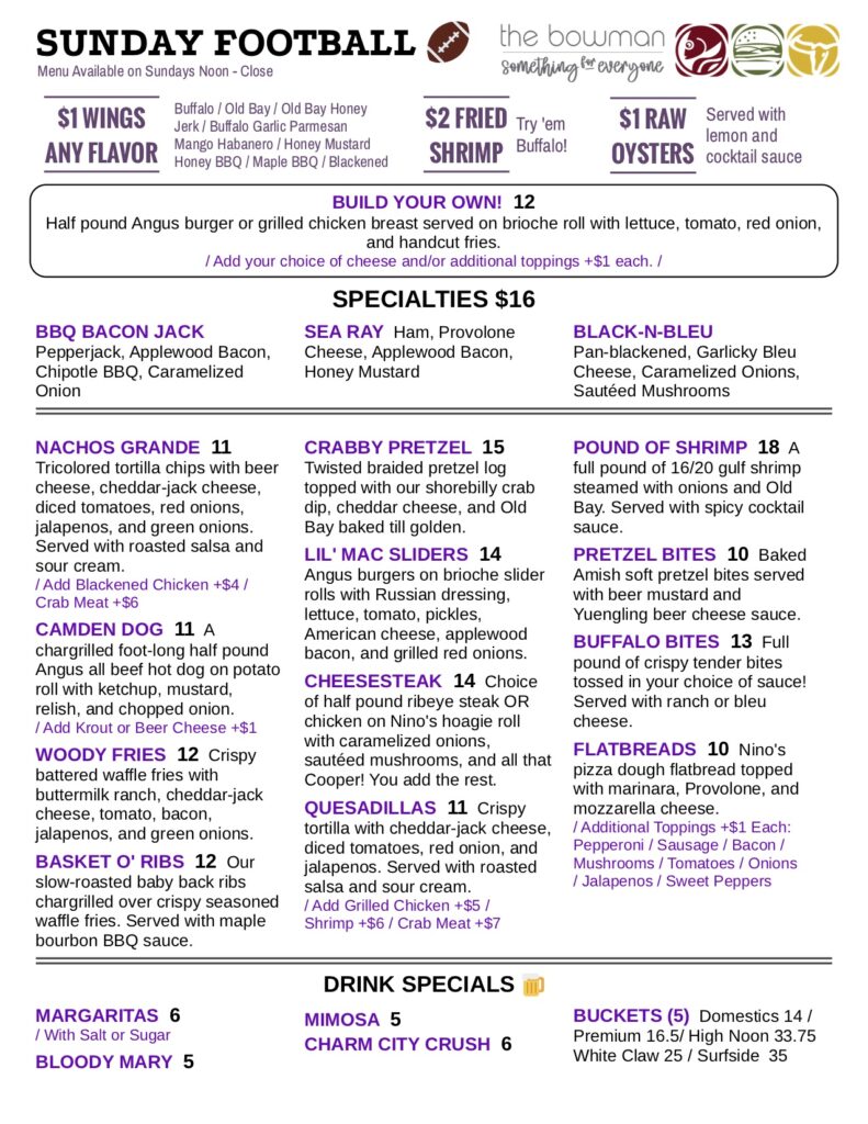 🏈 Football Specials